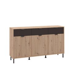 Home Affaire Kommode &raquo;Mayenne Sideboard, Schubladenschrank, Kommode, Anrichte, Breite 157cm&laquo; Wohnzimmerm&ouml;bel, Schlafzimmerm&ouml;bel, mit Dreht&uuml;ren und 