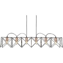 Searchlight H&auml;ngeleuchte &raquo;Anthea 6Lt Pendant - Black Metal & Copper&laquo; E27 1 Stk.