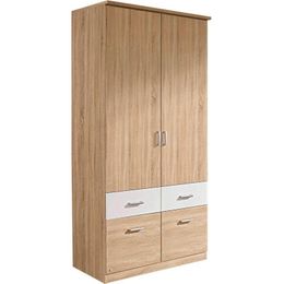 Rauch Kleiderschrank &raquo;Kleiderschrank Schrank Garderobe deckenhoher Schrank BREMEN&laquo; optional mit Spiegel, Breiten: 91/136/181 cm, H&ouml;he: 199 cm, in 