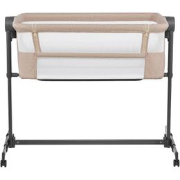 Kinderkraft Beistellbett &raquo;Neste Up 2&laquo; beige Kunststoff, Polyester
