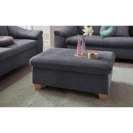 Sit & More sit&more Hocker &raquo;Santo&laquo; grau Luxus-Microfaser ALTARA NUBUCK (100% Polyester);Struktur (100% Polyester);Struktur weich (92% Polyester, 8% Nylon)
