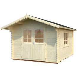 Palmako Gartenhaus &raquo;Sally&laquo; 10,2 qm beige Massivholz