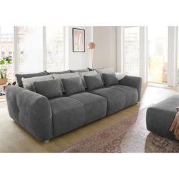 Jockenh&ouml;fer Big-Sofa &raquo;Gulliver&laquo; mit Federkernpolsterung f&uuml;r kuscheligen, angenehmen Sitzkomfort grau Korpus: 92% Polyester, 8% Nylon;Kissen: 75% Baumwolle, 25% 