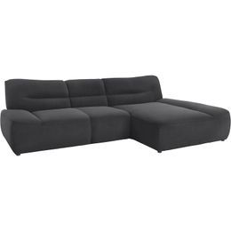 DOMO collection Ecksofa &raquo;Cesena moderne Polsterecke mit flachen Armlehnen, L-Form&laquo; fester Sitzkomfort, frei im Raum stellbar grau