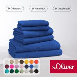 s.Oliver Handtuch Set &raquo;s.Oliver, Premium Qualit&auml;t, 600 gr/m&sup2;&laquo; Set 6 Stk. Walkfrottier 2 G&auml;stet&uuml;cher 30x50, 2 Handt&uuml;cher 50x100, 2 Duscht&uuml;cher 70x140 