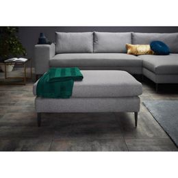 Home Affaire Hocker silber Struktur (100% Polyester);Chenille 60% Polyacryl 40% Polyester