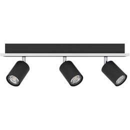 Eglo Deckenleuchte &raquo;Rimbocchi 1 Deckenlampe, Metall und Kunststoff, Spotbalken schwenkbar&laquo; LED-Modul 1 Stk. Warmwei&szlig; Spot - L46 x B10 x H14 cm - 