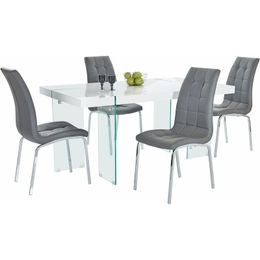OTTO home Essgruppe Set, 5 Stk. tlg. grau