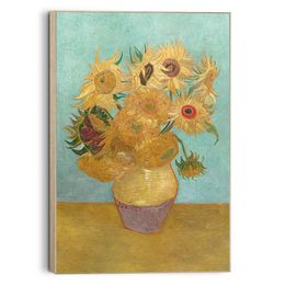Reinders Wandbild &raquo;Van Gogh - Sonnenblumen&laquo; Wohnzimmer - Alte Meister - Gelb - MDF - Kunst - 90x60 cm gelb
