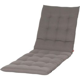 siena GARDEN Liegenauflage &raquo;ATRIA, 200 cm&laquo; Dessin Uni, aus 100% recyceltem Polyester, in verschiedenen Farben grau Polyester