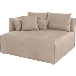 OTTO home Ottomane &raquo;N&ouml;re&laquo; kurzes Lounge-Modul - zum Zusammenstellen, Breite 138 cm, Tiefe 128 cm beige 100% Polyester