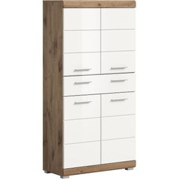 Welltime Midischrank &raquo;SIENA, Breite 74cm, 4 T&uuml;ren, 1 Schubkasten, 4 F&auml;cher, MDF-Front&laquo; TOPSELLER!, in verschiedenen Farben erh&auml;ltlich, Badm&ouml;bel, 