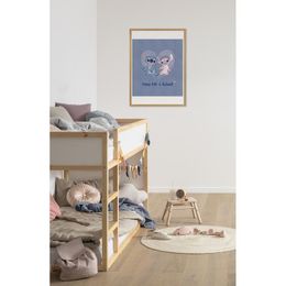 Komar Bild &raquo;Stitch One of a Kind&laquo; Disney 1 Stk. tlg. Wandbild zur Dekoration im Kinderzimmer - ohne Rahmen blau Holz, Papier