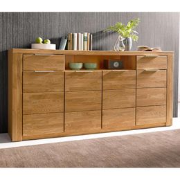OTTO home Sideboard &raquo;Zara&laquo; Breite 200 cm braun Holz teilmassiv
