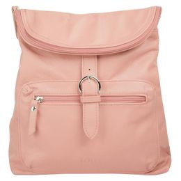 Forty Damen forty&deg; Cityrucksack echt Leder, Made in Italy rosa B/H/T: 28cm x 30cm x 8cm, onesize