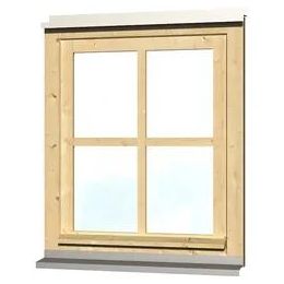Skan Holz Fenster SKANHOLZ "Einzelfenster", beige (natur), B:69cm H:82cm, Glas, Massivholz, Fenster, f&uuml;r Carports, 69,1 x 82,1 cm