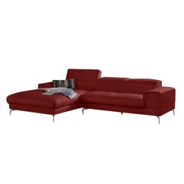 W.Schillig Ecksofa &raquo;piedroo, Designsofa mit tollem Sitzkomfort, bequem und elegant, L-Form&laquo; Kopfteilverstellung, wahlweise mit Sitztiefenverstellung, 
