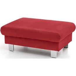 COTTA Hocker &raquo;Komaris, B: 100 cm&laquo; individuell zu kombinieren rot Microfaser PRIMABELLE (100% Polyester);Kunstleder SOFTLUX;Feinstruktur (100% 