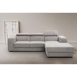 WERK2 Ecksofa &raquo;Cherry, modernes Sofa mit Komfortfunktionen, Breite 270cm, L-Form,&laquo; bequem, mit verstellbaren Kopfteilen, Schlaffunktion und Bettkasten