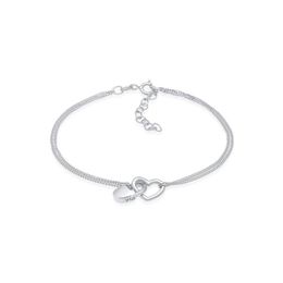 Elli Damen Armband &raquo;Herz Liebe Schloss Verbundenheit 925 Silber&laquo; silber