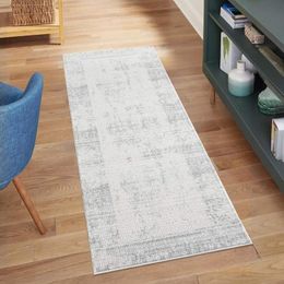 Carpet City Teppich &raquo;ANTIK232&laquo; rechteckig 10 mm H&ouml;he Kurzflor, 3D-Optik, Klassisch-Modern f&uuml;r Wohnzimmer, Schlafzimmer grau Polyester