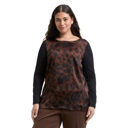Tom Tailor Plus Damen Tom Tailor PLUS Langarmshirt mit Animal Print 44