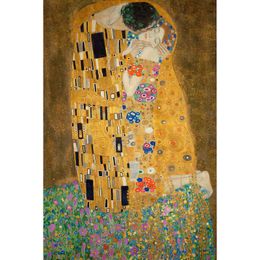 Reinders Holzbild &raquo;Deco Panel 60x90 Gustav Klimt - the kiss&laquo; gold MDF