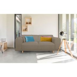OTTO home 2-Sitzer &raquo;Maroon&laquo; in skandinavischem Design, mit losen Kissen beige Struktur grob ( 100% POLYPROPYLEN;Struktur fein ( 100% Polyester);