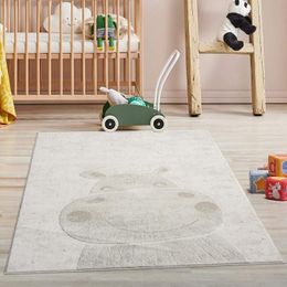 Carpet City Kinderteppich &raquo;MARA703&laquo; rechteckig 11 mm H&ouml;he Kinderzimmer, Kurzflor,robust,Tiere, Spielzimmer beige Obermaterial: 70% Polypropylen, 30% Polyester