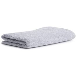 M&ouml;ve Badetuch &raquo;Superwuschel&laquo; Badetuch mit Bord&uuml;re, 100% Premium Cotton Baumwolle, einfarbig, weich silber Walkfrottee, Baumwolle