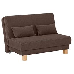 Home Affaire Schlafsofa &raquo;Gina&laquo; vom Sofa zum Bett mit einem Handgriff, in 4 Breiten, Nierenkissen braun Chenille (100% Polyester)