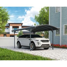 Einzelcarport &raquo;Vitoria&laquo; Aluminium 277 cm Anthrazit 100% UV-gesch&uuml;tzt grau