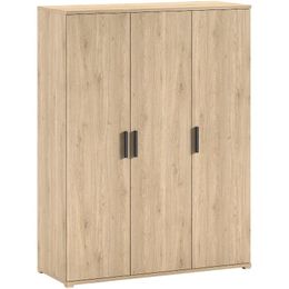 Vipack Kleiderschrank &raquo;SAM mit 3 Dreht&uuml;ren, 1 Kleiderstange, 7 F&auml;cher, universell einsetzbar&laquo; (B/H/T ca. 150,5x199,2x59 cm) T&uuml;ren mit Soft-Close, 