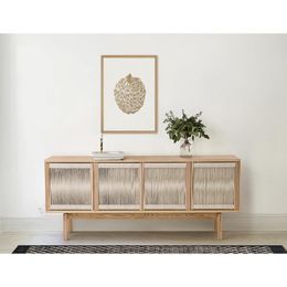WOODMAN Sideboard &raquo;Lidia&laquo; Kommode, T&uuml;renfronten aus nart&uuml;rlichem Hanfseil, Breite 180 cm, FSC braun