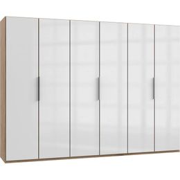 wimex Kleiderschrank &raquo;Level by fresh to go&laquo; T&uuml;ren vollfl&auml;chig mit farbigem Glas braun