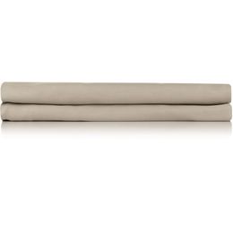 ZO HOME Spannbettlaken &raquo;Satinado&laquo; Laken aus 100% Baumwolle, hochwertiges Mako-Satin, Betttuch ab 90x200 Mako-Satin, Obermaterial: 100% Baumwolle