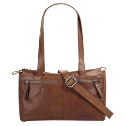 SPIKES & SPARROW Spikes & Sparrow Damen Henkeltasche echt Leder braun