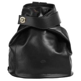 Pike Pik&eacute; Damen Cityrucksack echt Leder, Made in Italy schwarz B/H/T: 31cm x 29cm x 16cm, onesize