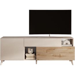Home Affaire Lowboard &raquo;Monaco in Breite 181 cm, TV-Schrank mit T&uuml;r, Klappe und Schubkasten&laquo; Mediaboard &ndash; sanftes Schlie&szlig;en, edles Design, Platz f&uuml;r 