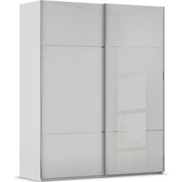 Rauch Schwebet&uuml;renschrank &raquo;Kleiderschrank Schrank Garderobe Schlafzimmerschrank SCALE-TRIO&laquo; edle dreigeteilte Front mit 2 Zierleisten Glasfront MADE 