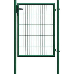 GARDEN 'N' MORE Zauneinzelt&uuml;r &raquo;Einzeltor Standard&laquo; 125 cm hoch, gr&uuml;n gr&uuml;n Stahl