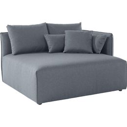OTTO home Ottomane &raquo;N&ouml;re&laquo; kurzes Lounge-Modul - zum Zusammenstellen, Breite 138 cm, Tiefe 128 cm grau 100% Polyester