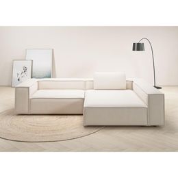 Home Affaire Ecksofa &raquo;Watertown, moderne XXL L-Form, 306 cm breit&laquo; Komfortabel mit tiefer Sitzfl&auml;che &ndash; ideal f&uuml;r gro&szlig;e Wohnr&auml;ume beige 100% Polyester
