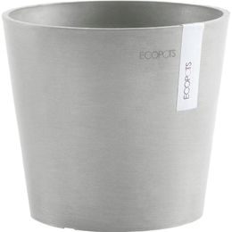 Ecopots Blumentopf &raquo;AMSTERDAM Mini White Grey&laquo; BxTxH: 17x17x14,9 cm grau Kunststoff