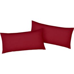 bellana Kissenbezug &raquo;Mako-Jersey-Exclusiv&laquo; aus reiner Baumwolle rot Baumwolle, Obermaterial: 100% Baumwolle