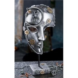 Casablanca by Gilde Dekofigur &raquo;Skulptur "Steampunk face"&laquo; silber Kunstharz
