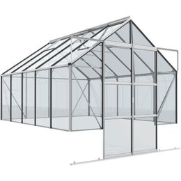 Vitavia Gew&auml;chshaus &raquo;Cassandra 8300&laquo; Alu-Profile, 3 mm Sicherheitsglas silber