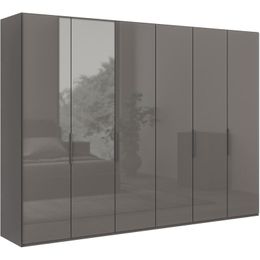 Wiemann Faltt&uuml;renschrank &raquo;Ohio, Kleiderschrank, Schrank, Garderobe, mit Glasfront, 300 cm&laquo; inklusive Einlegeb&ouml;den & Kleiderstangen, 2 H&ouml;hen, MADE IN 