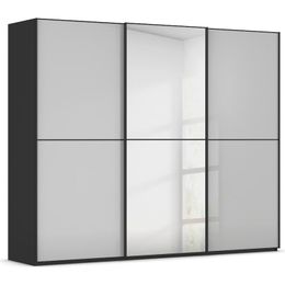 Rauch Schwebet&uuml;renschrank &raquo;Kleiderschrank Schrank Garderobe Schlafzimmerschrank SCALE-DUO&laquo; edle zweigeteilte T&uuml;ren Spiegel/Glas-Mix 3 Zierleisten MADE