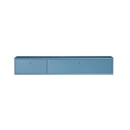 TV-Board &raquo;Mistral Fernsehschrank, Medienm&ouml;bel, H&auml;ngend,&laquo; Schublade und Klappt&uuml;r, Lowboard, B: 133 cm blau MDF, Massivholz, Spanplatte